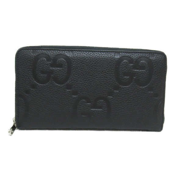 Gucci | Bags | Gucci Jumbo Gg Zippy Wallet Calf Cowhide Black | Poshmark